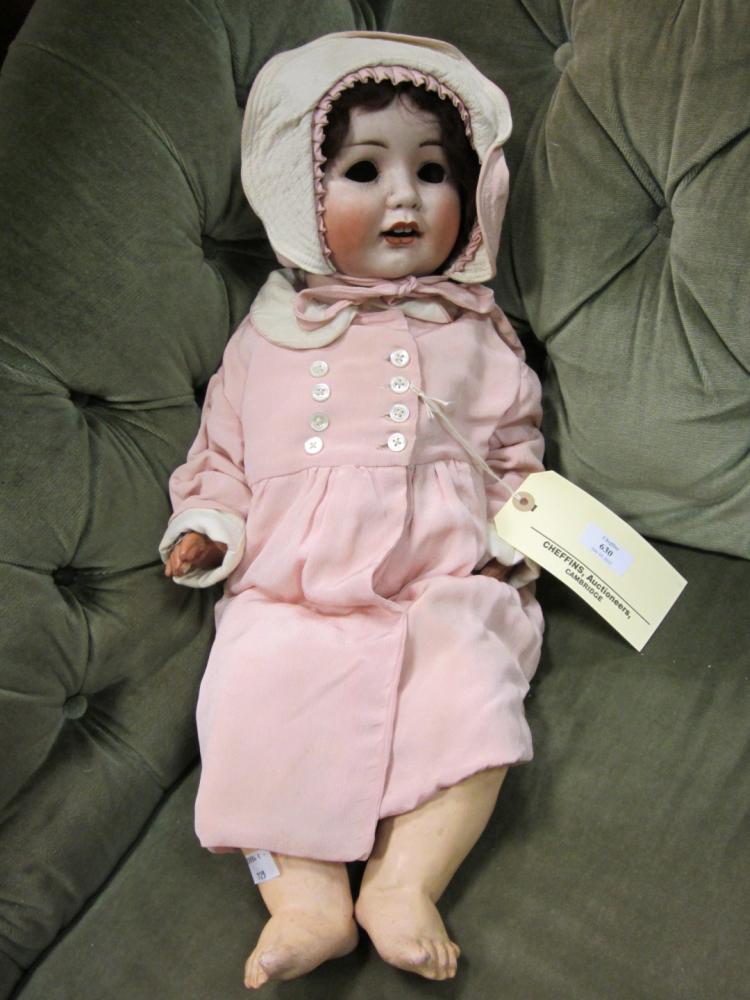 Lot 630 - A Goebbels bisque headed doll